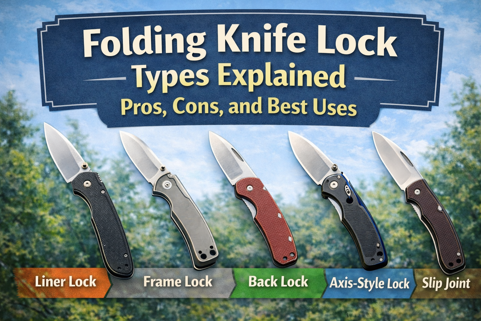 Folding Knife Lock Types Explained: Pros, Cons, and Best Uses (2026)